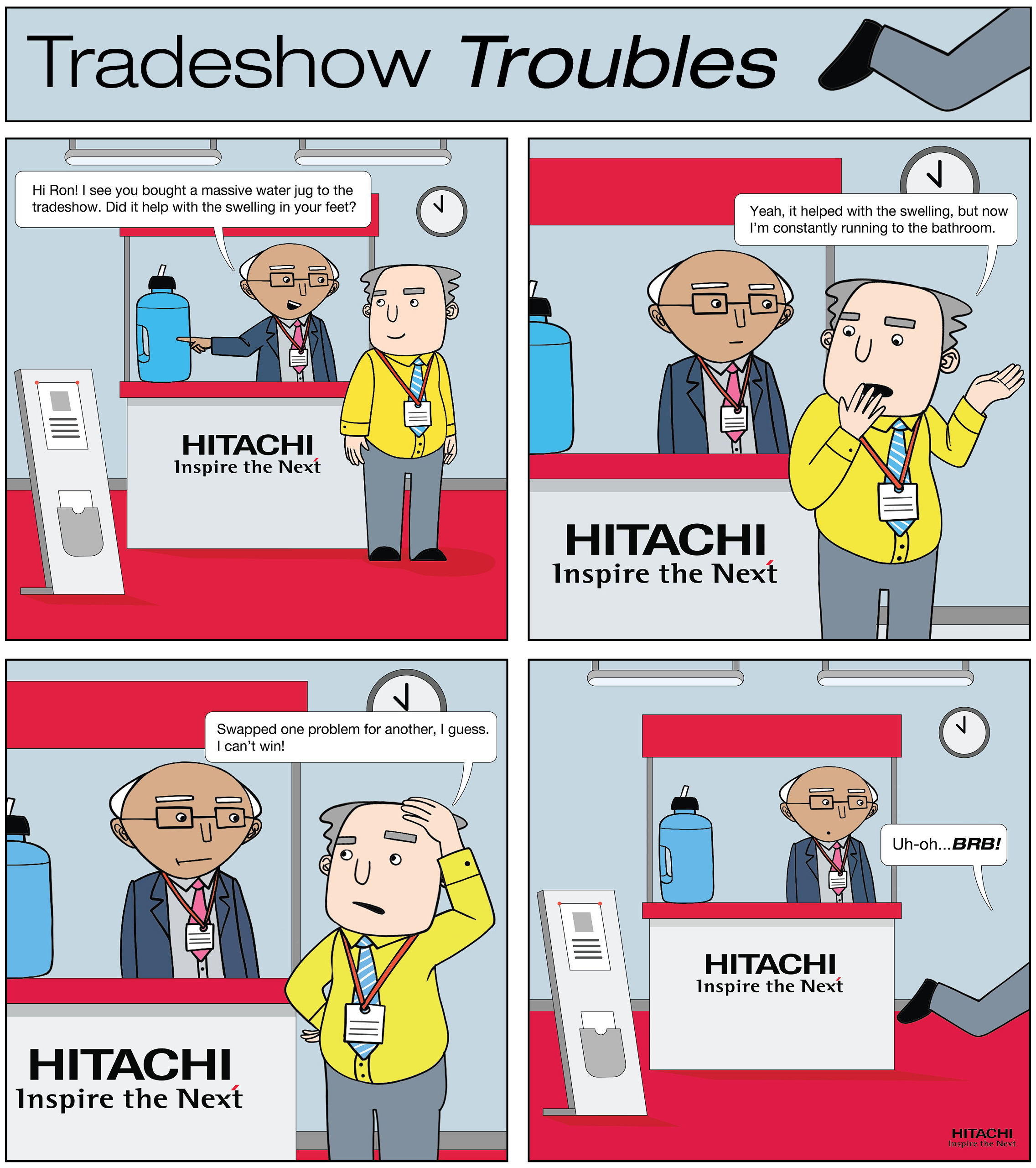 Business Comic Strips | Hitachi IESA